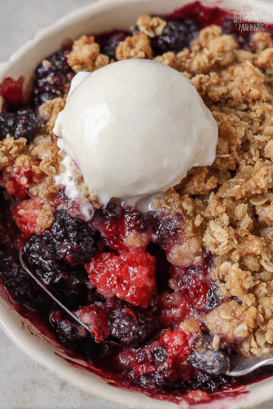 Berry Crisp Recipe With Juicy Mixed Berries And Crunchy Topping