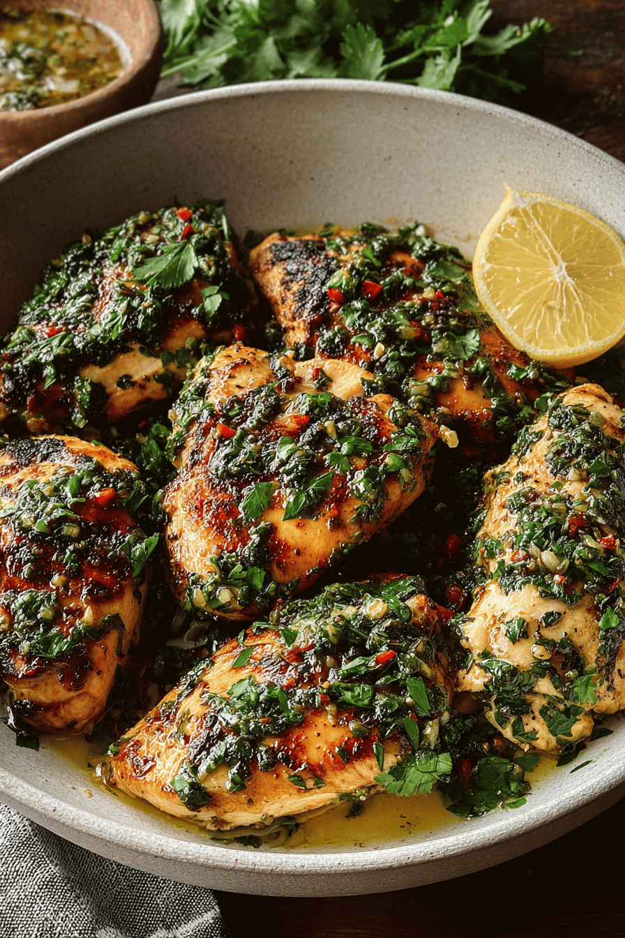 Skillet Cilantro Chicken Recipe With Creamy Lime Sauce