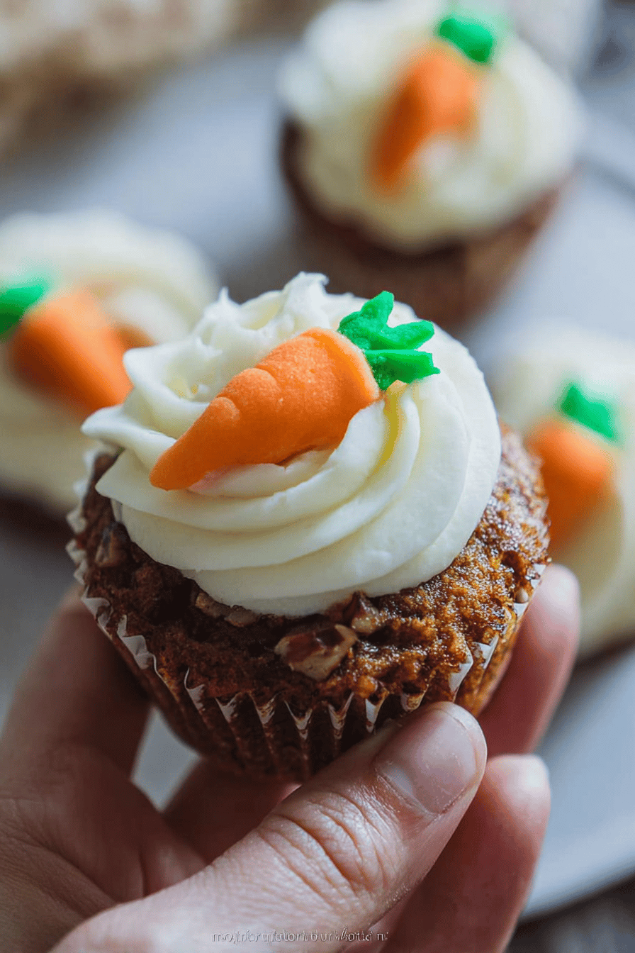 Carrot Cake Cupcakes Recipe With Cream Cheese Frosting