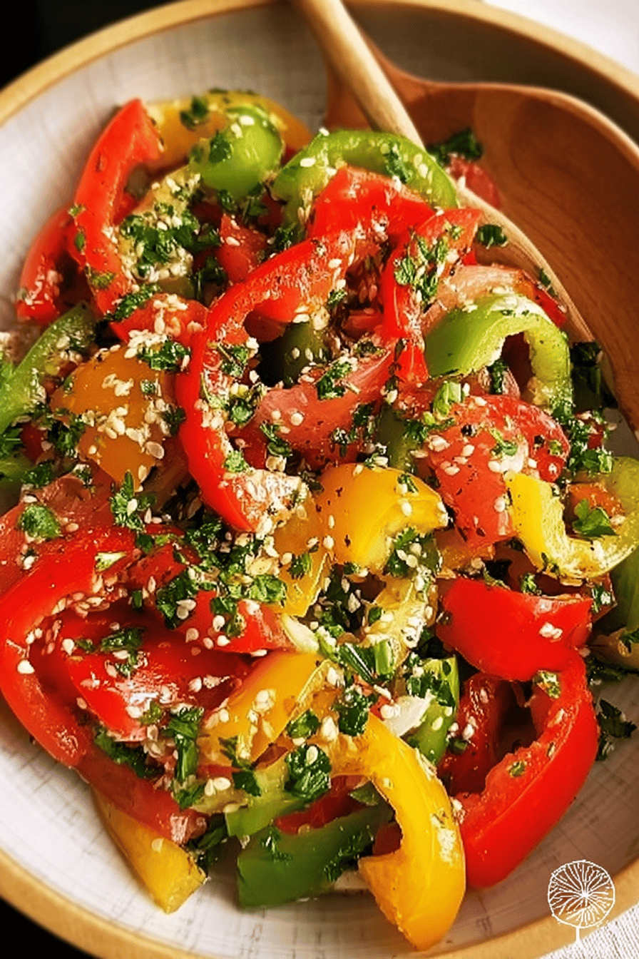 Sweet Pepper Salad Recipe With Zesty Citrus Dressing