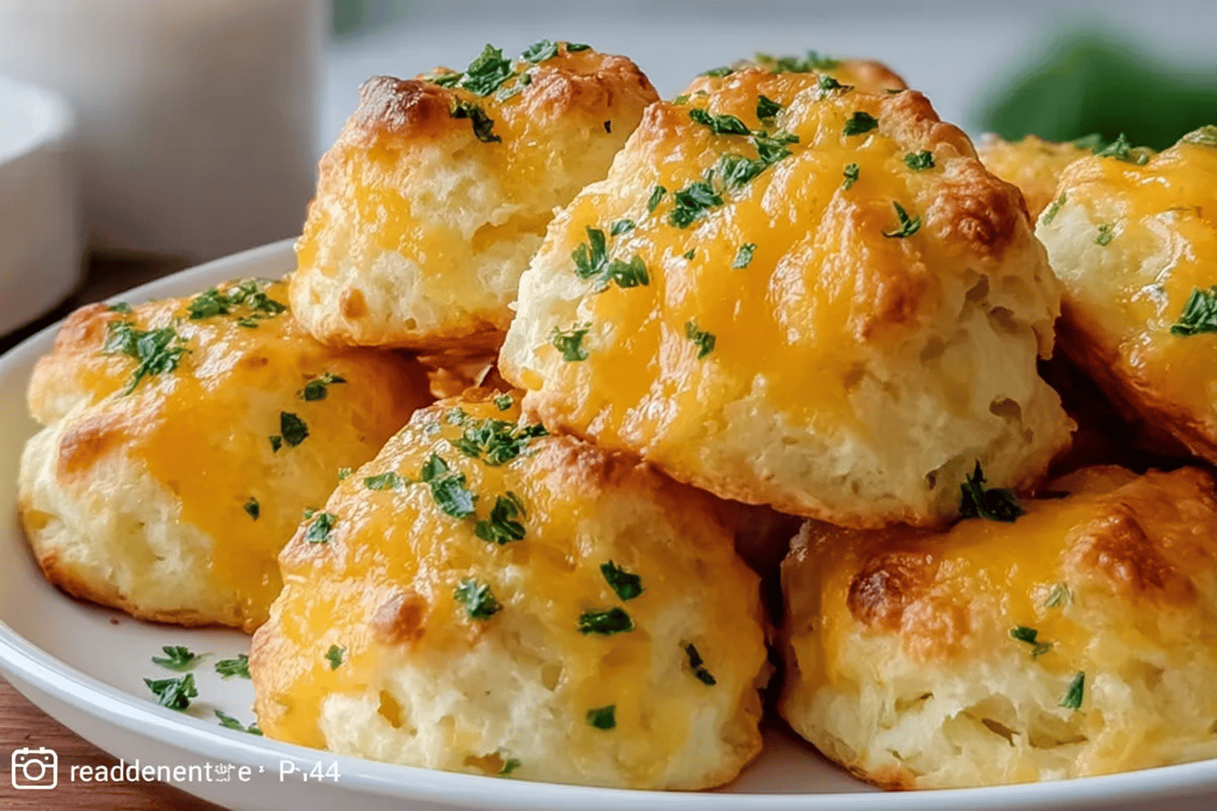 Garlic Cheddar Biscuits Recipe With Simple Ingredients