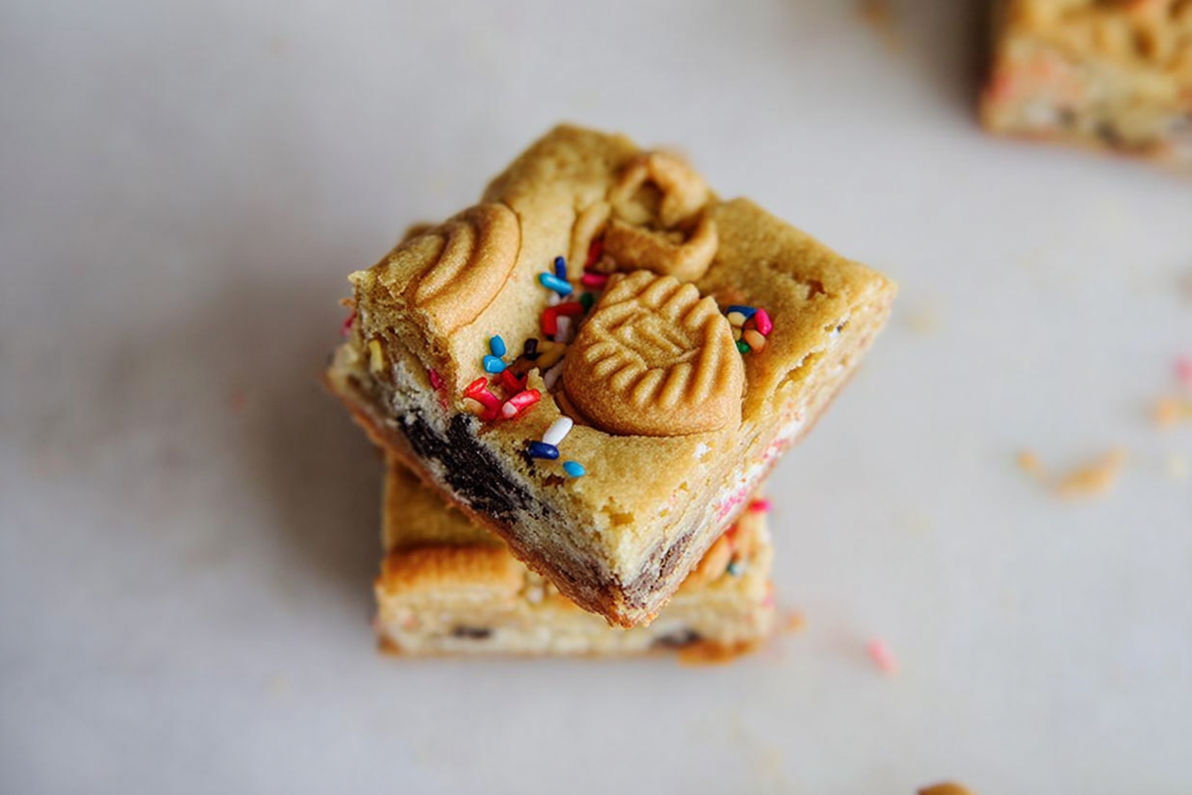 Delicious Birthday Oreo Blondies For Your Next Party