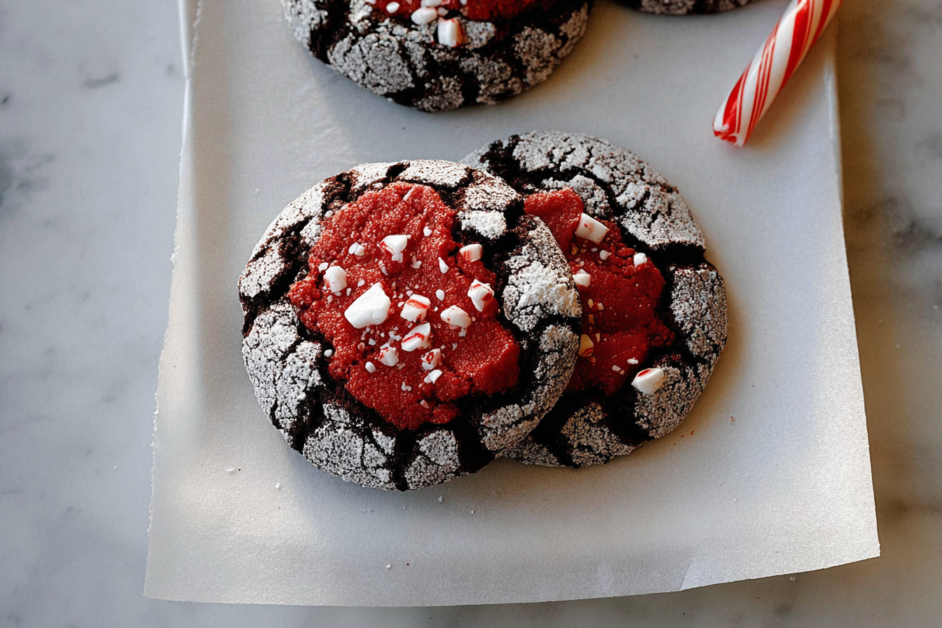 Simple Chocolate Peppermint Crinkle Cookies In 5 Easy Steps