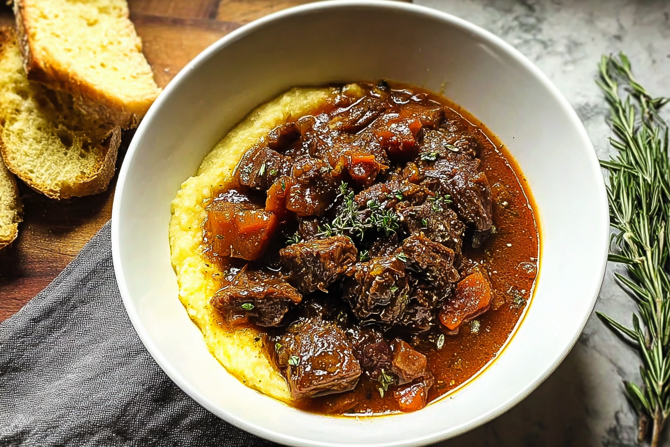 Tuscan Beef Stew Recipe With Herbs And Vegetables